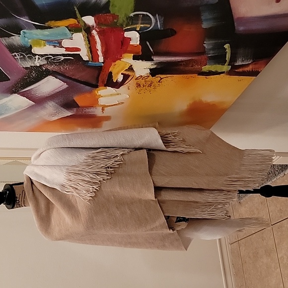 Sweaters | Camel Snow Open Wrap | Poshmark
